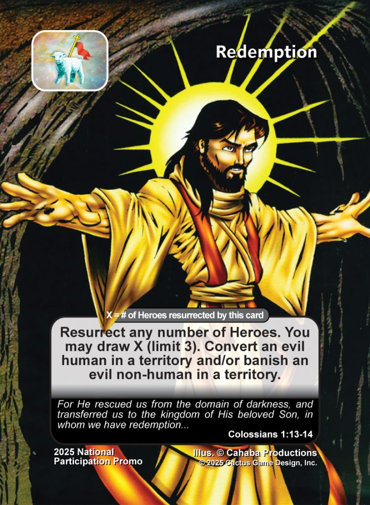 Redemption Card Game | Publisher – Christian Games | Cactus Game Design Inc